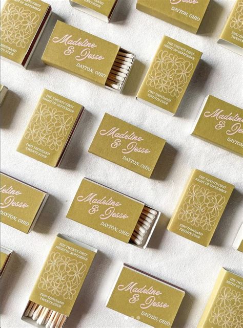 Custom Matchbooks Wedding Match Boxes Wedding Matches For Guests