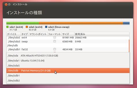 Linuxのliveusb作成方法