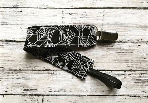 Spooky Gothic Cobwebs Pacifier Clip Dark Goth Horror Etsy