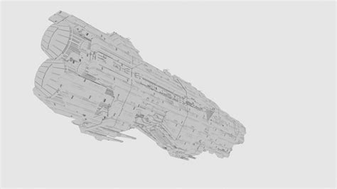 Artstation Unsc Marathon Class Heavy Cruiser Game Assets