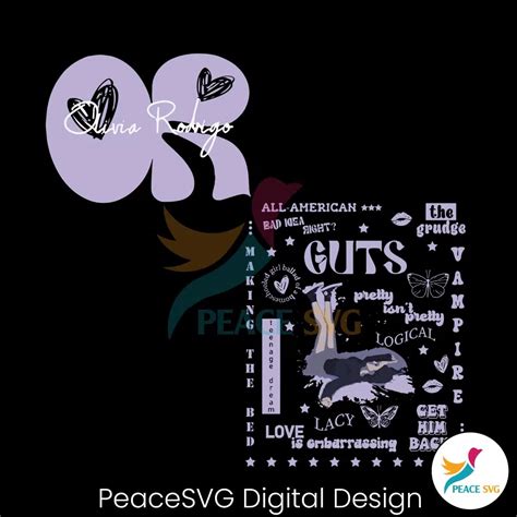 Olivia Rodrigo Guts Pretty Isnt Pretty Svg Files For Cricut Peace Svg