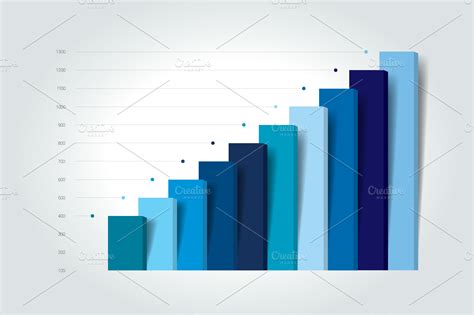 Chart Column Graph Infographics Illustrator Graphics ~ Creative Market