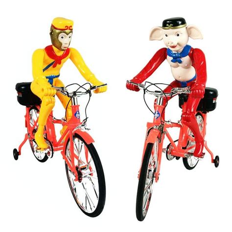 Bicicleta Elétrica Infantil Sun Wukong Zhu Bajie Modelo Musical Brinquedo Infantil Para