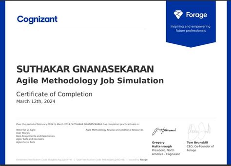 Agile Cognizant Certification Continuousimprovement Suthakar Gnanasekaran
