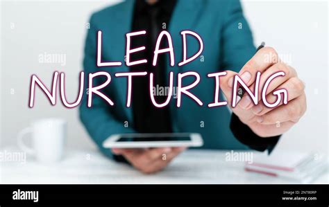 Writing Displaying Text Lead Nurturing Business Overview Method Of