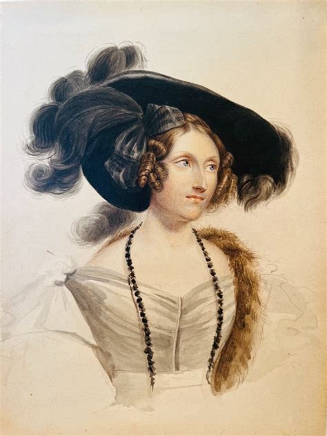 Proantic Paul Delaroche 1797 1856 Watercolor Portrait Of Madame Jan