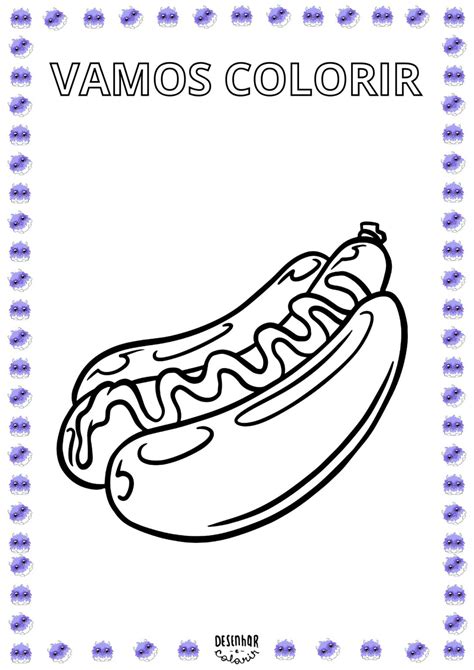 Desenho De Pão Para Colorir