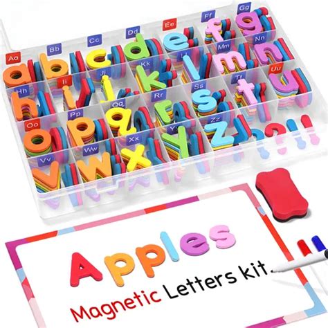 Kit De 238 Letras Magnéticas Y Tablero Para Aprender Meses Sin Interés