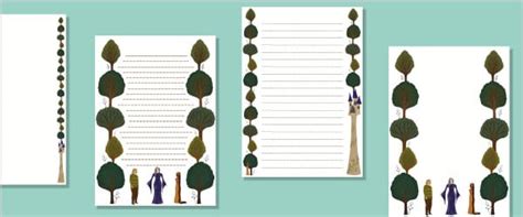 Rapunzel Page Borders Printable Early Years Resources Eyfs And Ks1