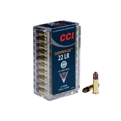 Cci 22 Long Rifle Ammo 21 Grain Compressed Copper Polymer For Sale