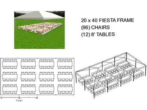 20x40 Frame Tent Seats 96 Michiana Tool And Party Rental