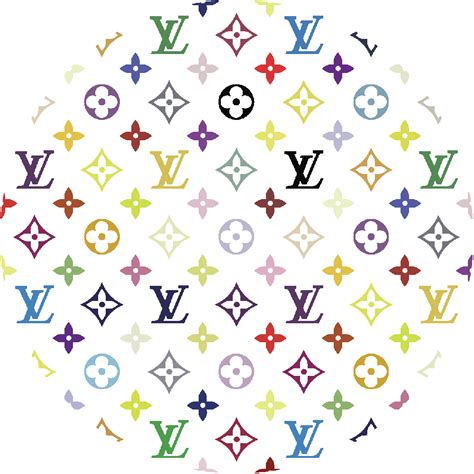 Stickers Lv Pattern Circle Dark Art And Stick