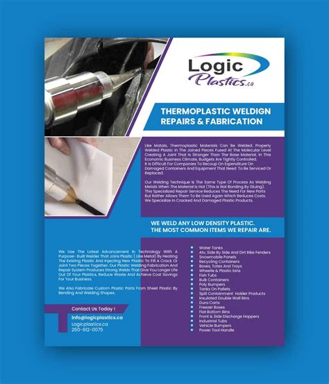 Entry 98 By Phoolmonir941 For Build Flyer For Welding Plastic Freelancer