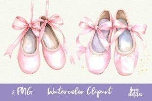 Pink Ballet Slippers Clipart Png Graphic By Anny Sketches · Creative