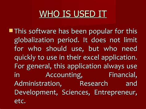 Vba Macro For Ms Excel Ppt Computing Technology And Computing