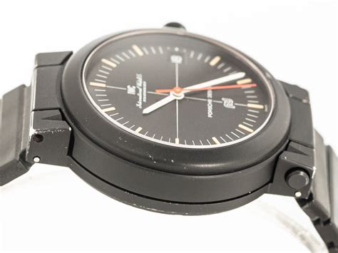 Porsche Design Kompass Ref 3510 Aluminium Pvd Black Bj 1987 Iwc Service