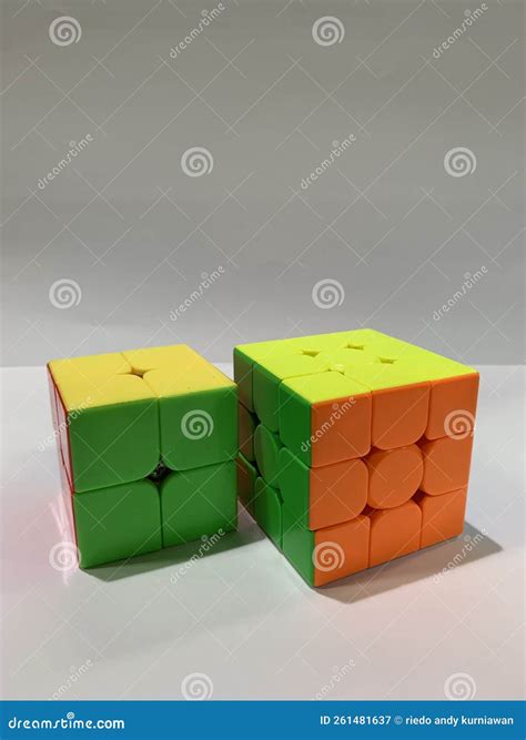 2 Rubrics Cube White Bacground Editorial Photography Image Of Cube
