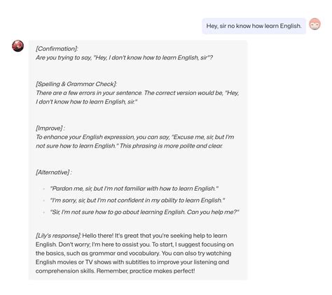 English Coach Lily Ai Learning Assistant Myshell Ai