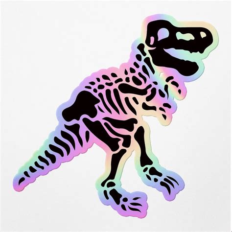 Vinyl Stickers Decals Of Dinosaur Illustration Apply On Any Smooth