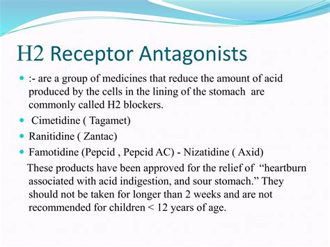 H1 And H2 Receptor Antagonist Pptx
