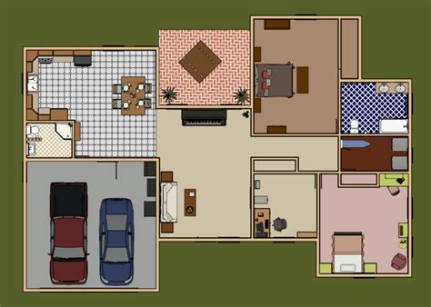 Architectural Plans Colored