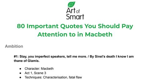 80 Important Quotes You Should Pay Attention To In Macbeth