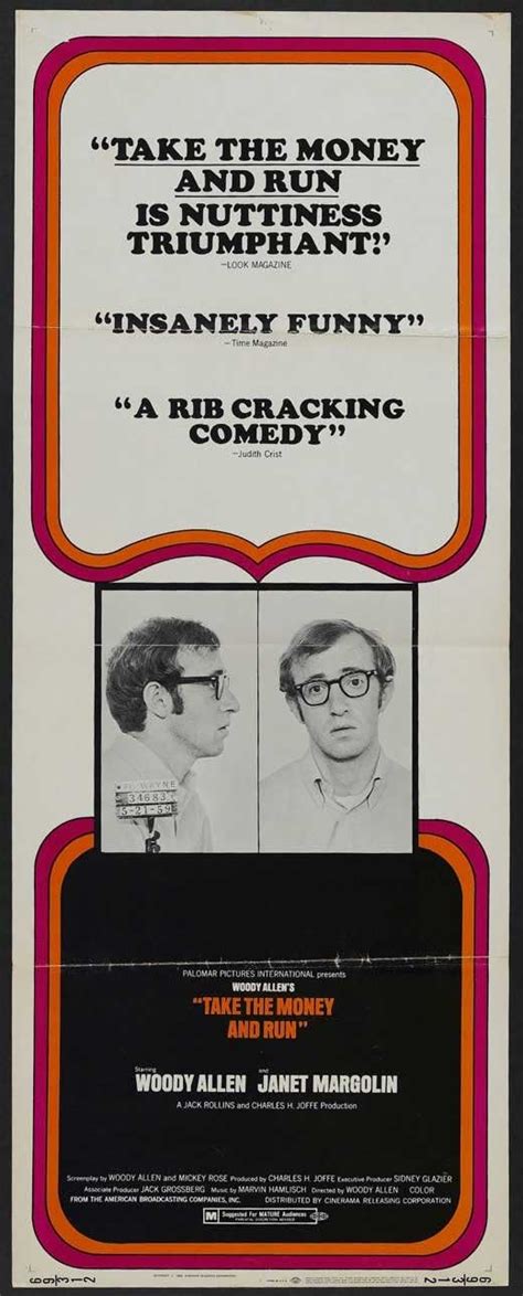 Take The Money And Run Poster Movie Insert 14 X 36 Inches