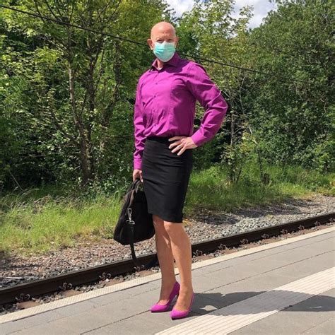 Straight Dad Wears Skirts And Heels To Work To Challenge Gender Norms
