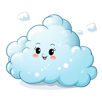 Premium Ai Image Playful Puffs Adorable Cloud Clipart For All Ages
