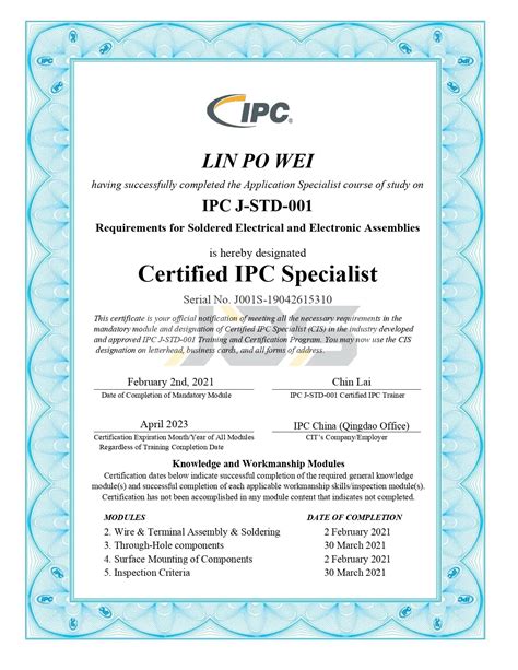 Ipc J Std 001