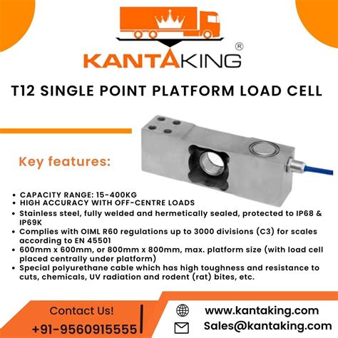 T12 Single Point Platform Load Cell T12 Load Cell — Kanta King