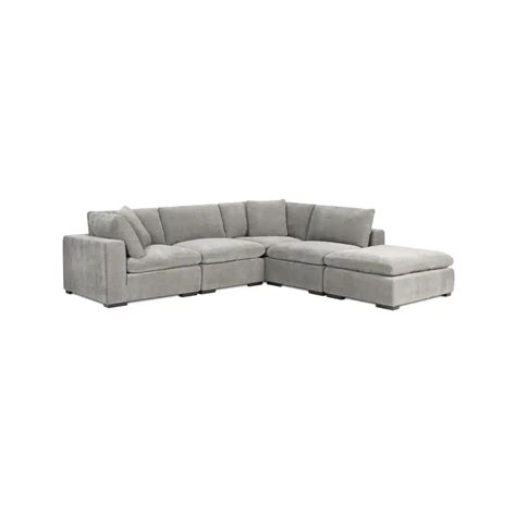 Cassio 4pc Modular Sectional Grey Q Living Furniture