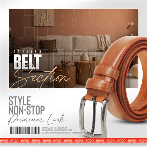 Leather Product Social Media Banner Behance