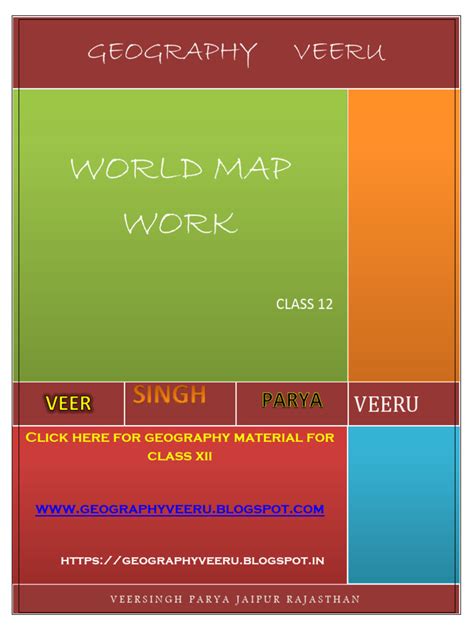 World Map Work Cls 12 Pdf