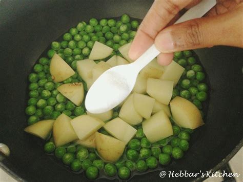 Batani Gasi Recipe Potato Pea Curry Potato Peas Coconut Curry