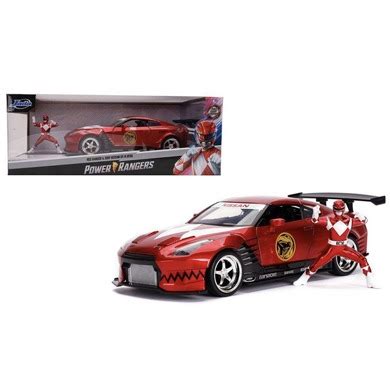 Jada Power Rangers Red Ranger And 2009 Nissan Gt R R35 124 Scale Die