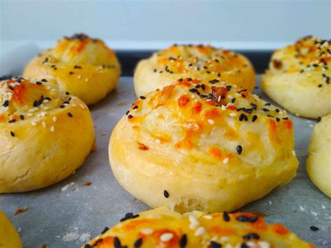 Булочки с сыром и кунжутом – Еда такая разная