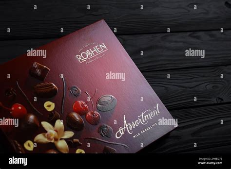 Kharkov Ukraine January 11 2021 Rochen Chocolate Candies Box