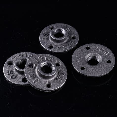 4pc Wall Mount Iron Pipe Fittings Cast Iron Flange Vicedeal