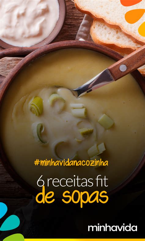 6 Receitas De Sopas Fit Com Menos De 100 Calorias Caldo Fit Sopas E Cremes Sopas Emagrecedoras