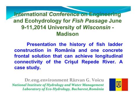 Fish Passage Presentation 1 Madison Conference Pdf