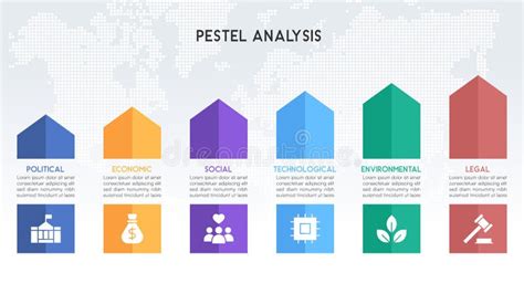 House Shaped Pestel Analysis Infographic With Bold Icons And Minimalist