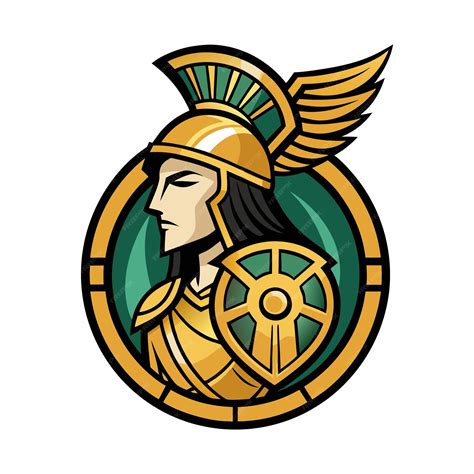 Athena Aegis Shield Clipart Vector Illustration Premium Ai Generated