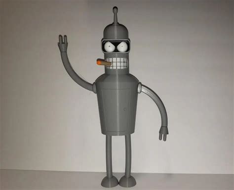 I Designed A Bender Model And 3d Printed Him I Hope Someone Likes It Scrolller