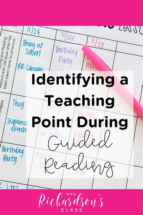 Identifying A Teaching Point During Guided Reading Mrs Richardsons Class Guided Reading