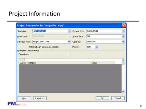 introduction to ms project ppsx