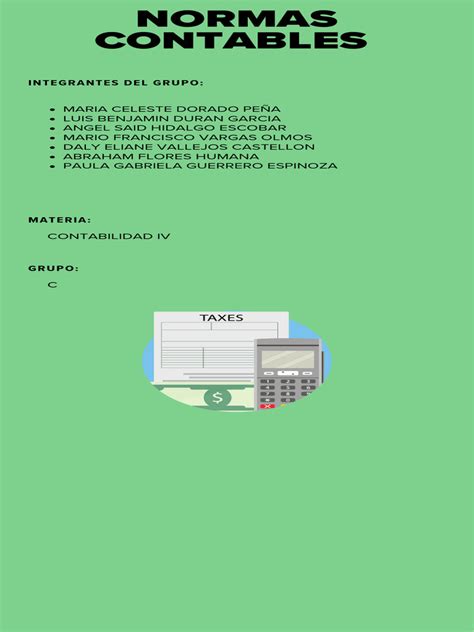 Normas Contables Pdf