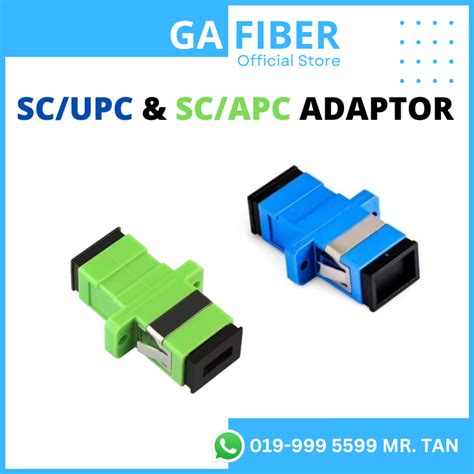 Fiber Optic Sc Upc And Sc Apc Adaptor Single Mode Simplex Sc Upc And Sc Apc