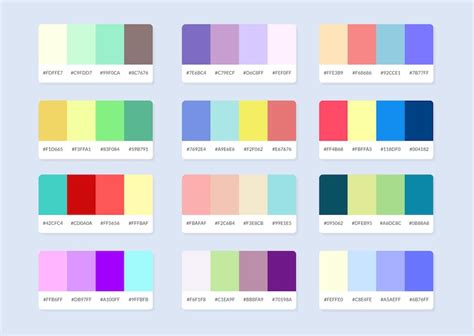 Pantone Colour Palette Catalog Samples In Rgb Hex Premium Vector