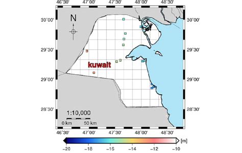 The 15 Gnssleveling Test Points Download Scientific Diagram